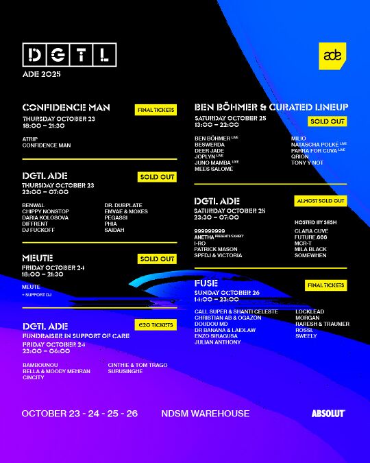 2025-10-25 - Mees Salomé @ DGTL x Ben Böhmer, NDSM Warehouse, ADE | DJ ...